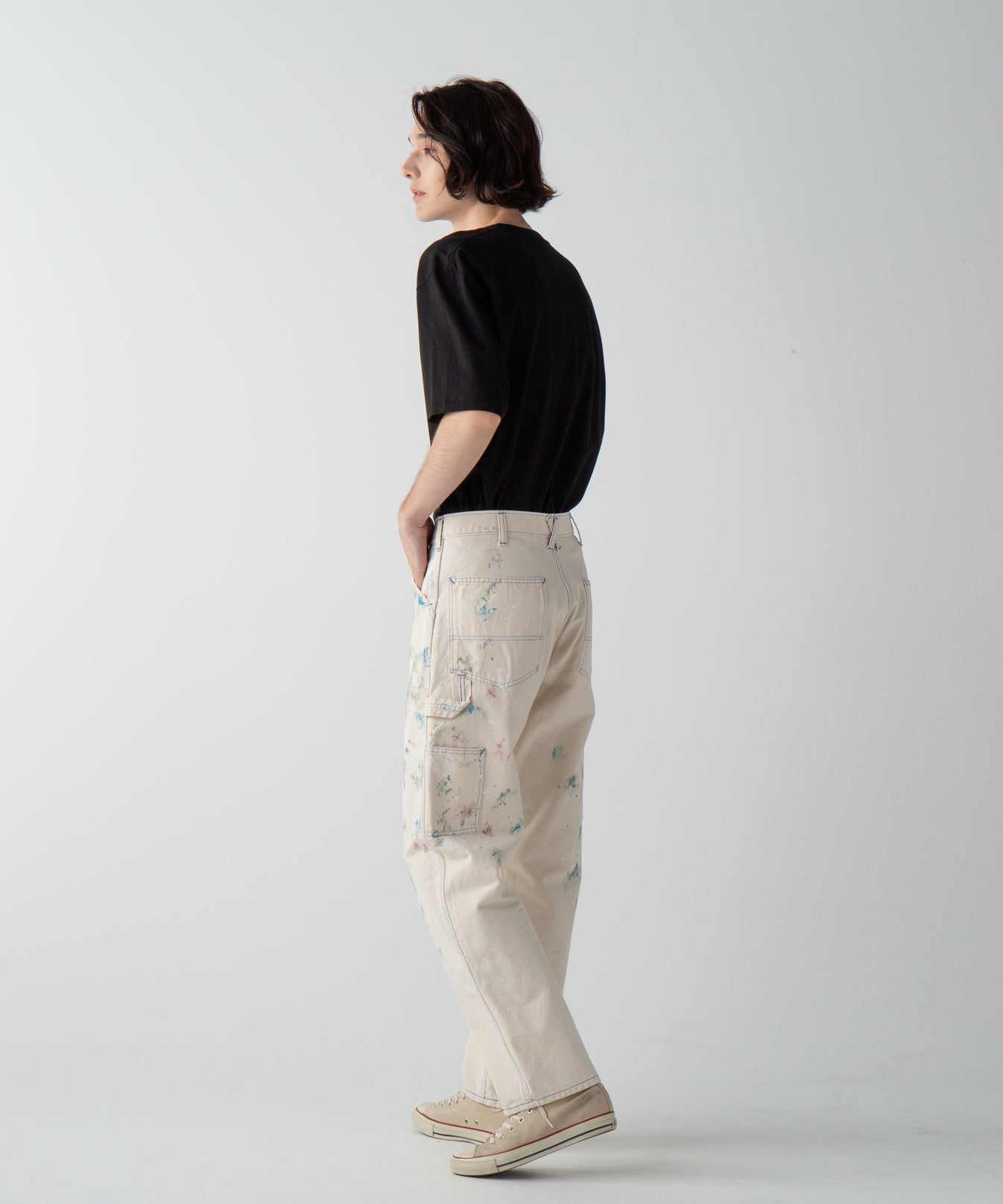 CHARIE PANTS THE ORIGINAL / VINTAGE WASH w PAINT / FADE NATURAL – ER ...