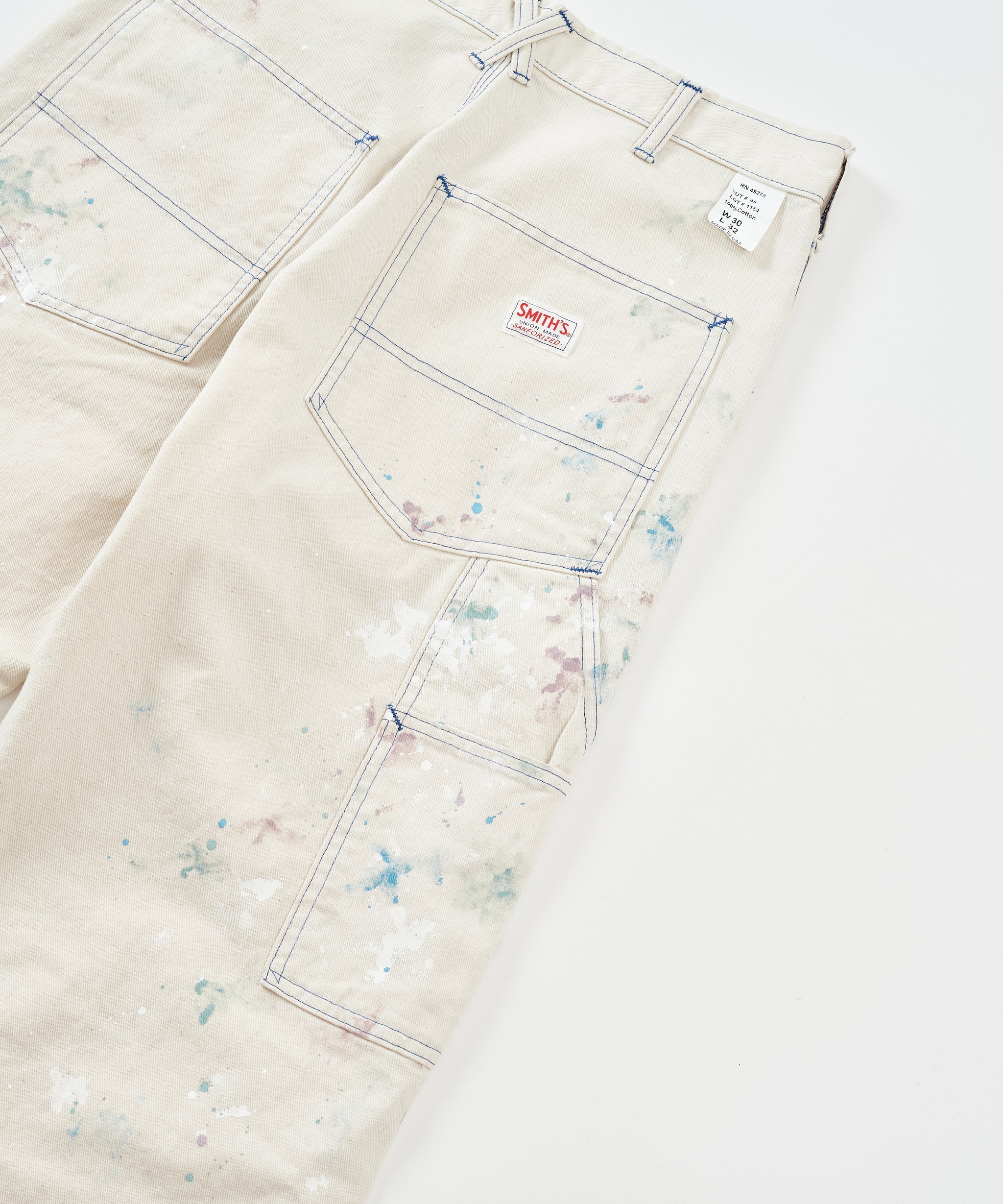 CHARIE PANTS THE ORIGINAL / VINTAGE WASH w PAINT / FADE NATURAL – ER ...